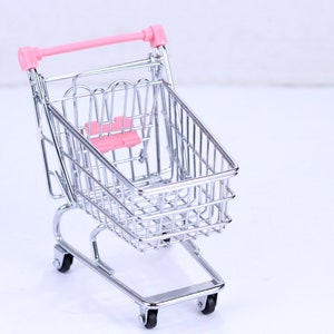 Supermarket Miniature Cart, Dollhouse Decor, 1:12 Scale Mini ...