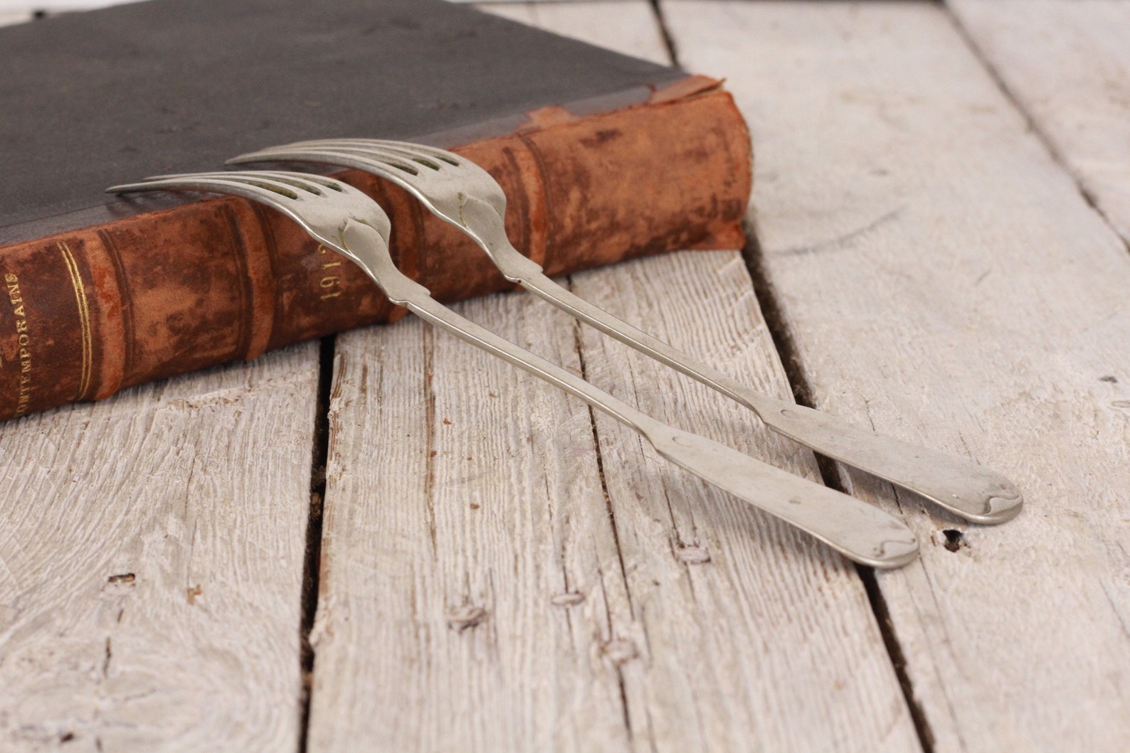 Antique Alpacca Forks Set of Two - Etsy