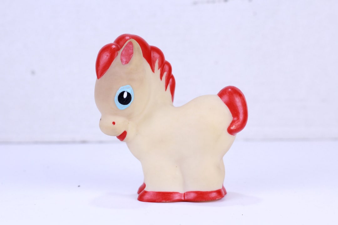 Vintage Rubber Toy, Donkey, Pony, Animal - Etsy