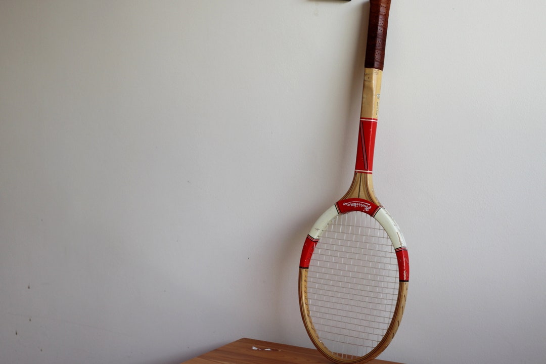1970's Tennis Racket, Vintage German Tennis Racket, Pair of Wooden ...