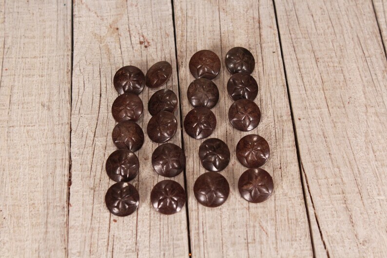 Set of 20 Military Bakelite Buttons, Vintage Brown Star Buttons, Soviet ...