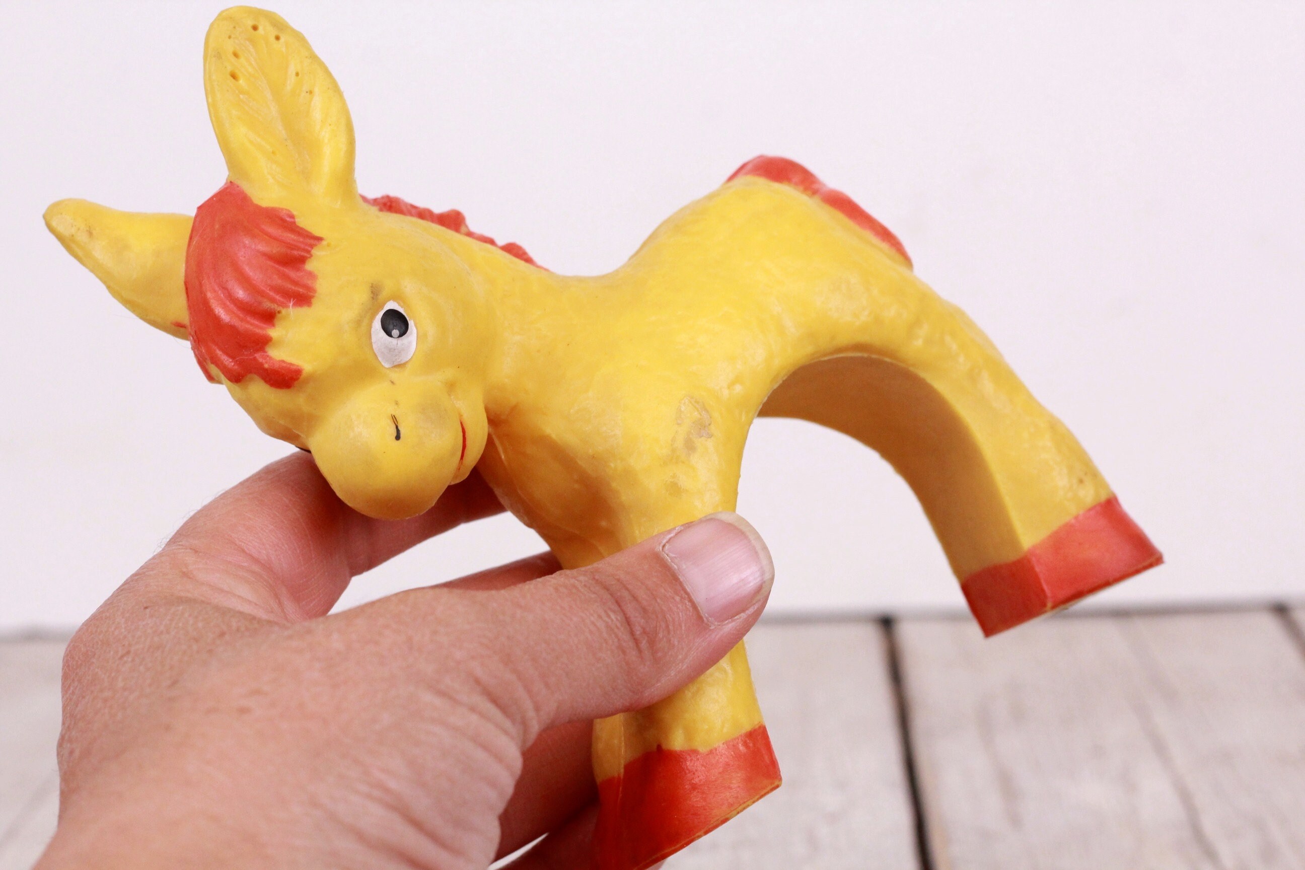 Vintage Rubber Toy, Donkey, Pony, Animal - Etsy UK