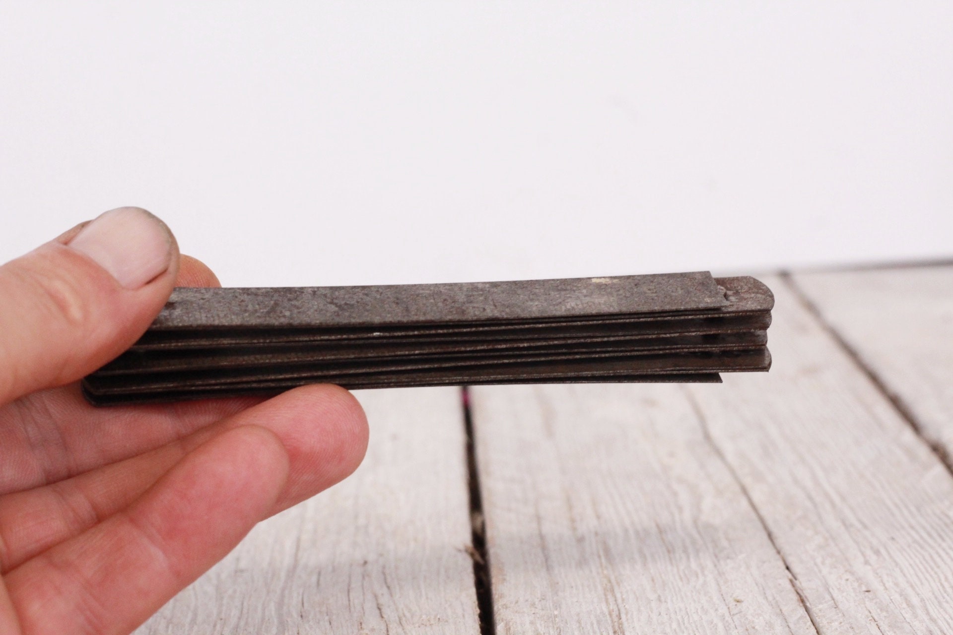 Vintage Metal Folding Ruler Tape Measure Measuring Tool | Etsy