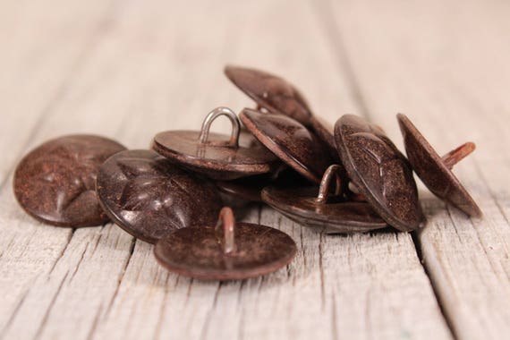 Set of 20 Military Bakelite Buttons Vintage Brown Buttons Star | Etsy