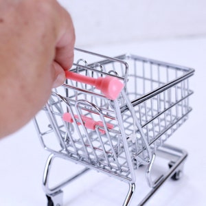 Supermarket Miniature Cart, Dollhouse Decor, 1:12 Scale Mini ...