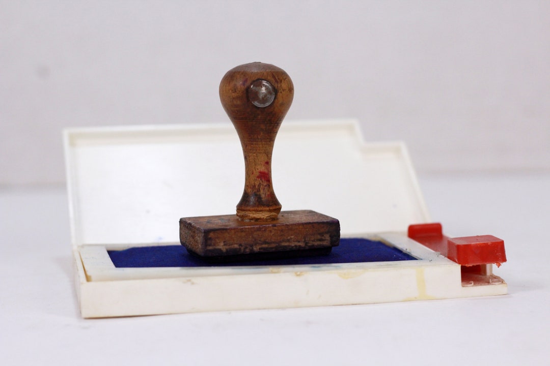 Rubber Stamp Vintage Stamp Ink Stamp Wooden Body Stamp - Etsy