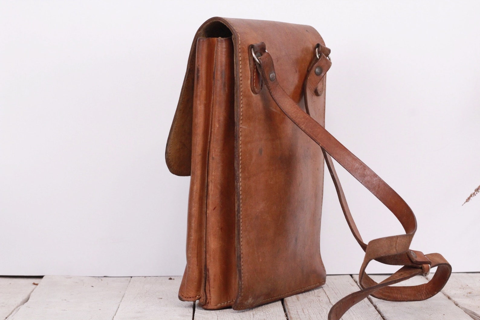 Vintage WW2 Soviet Leather Messenger Bag, Military Map Case - Etsy