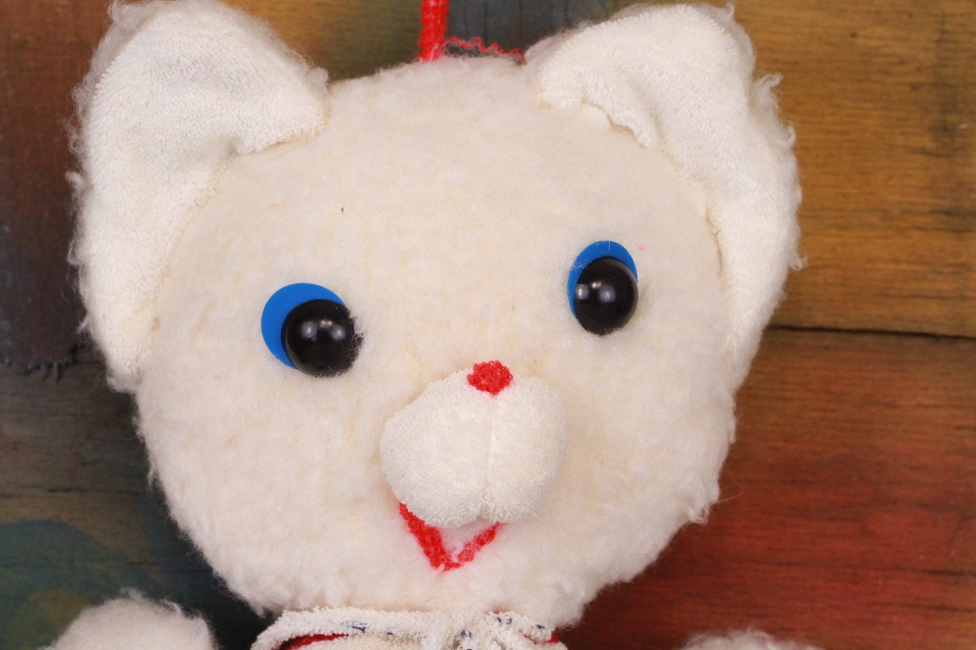 Vintage Animal Plush Toy Cat | Etsy