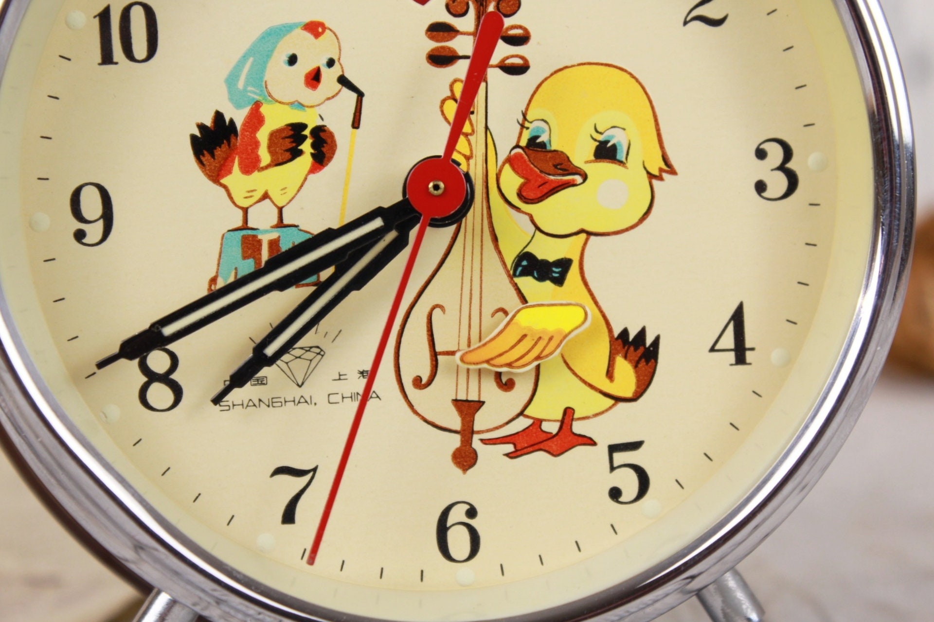 Vintage Alarm Clock Duck, Shanghai Chinese Old Clock ,mechanical, Wind ...