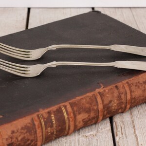 Antique Alpacca Forks Set of Two - Etsy