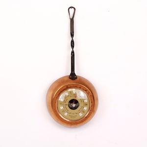 Vintage Round German Wall Barometer With Pan Shaped, Decorative, Wall ...