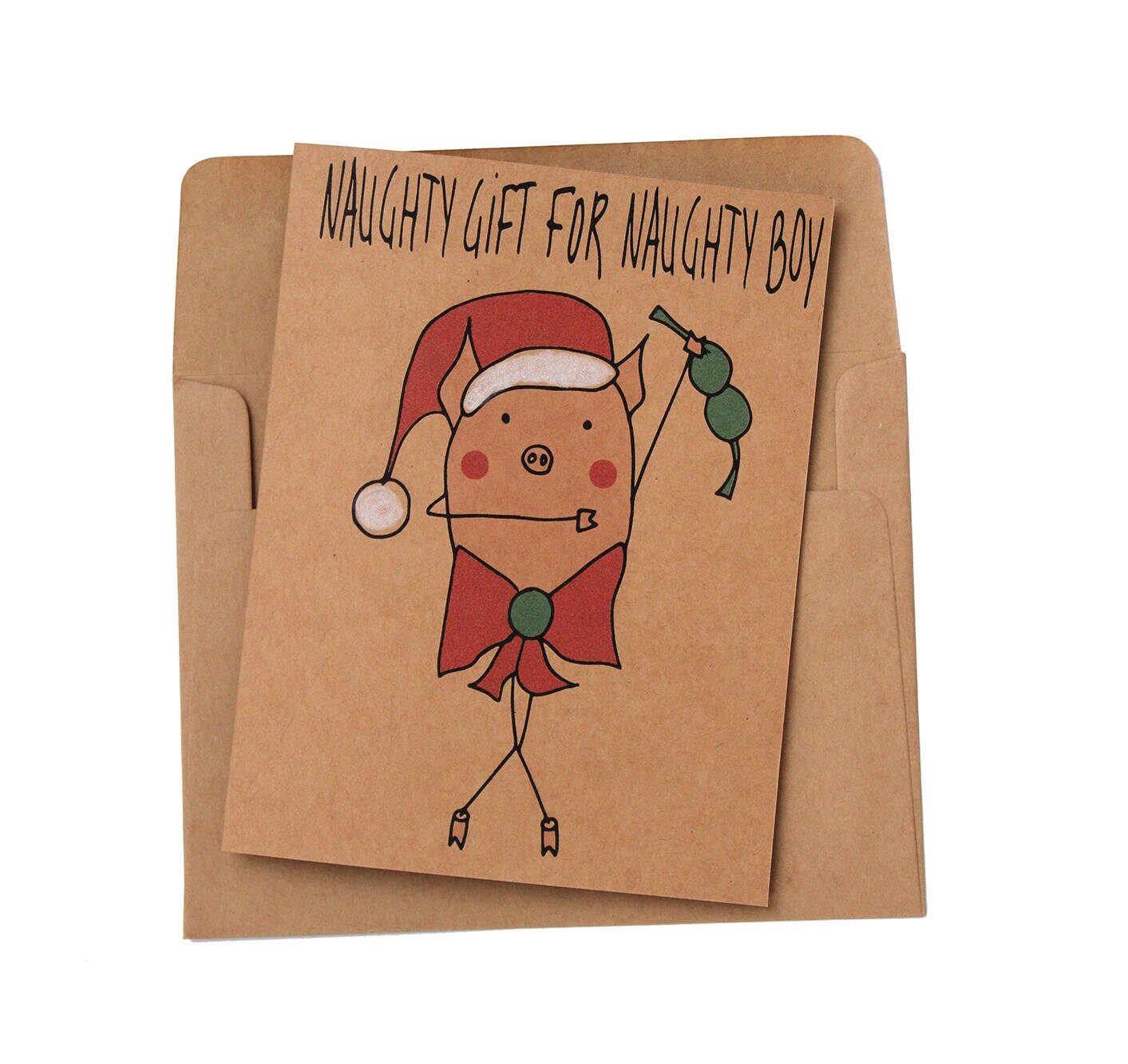 Naughty Christmas Card For Him Sexy Christmas Card For Etsy