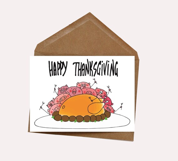 PRINTABLE Thanksgiving Card Funny Thanksgiving Card | Etsy