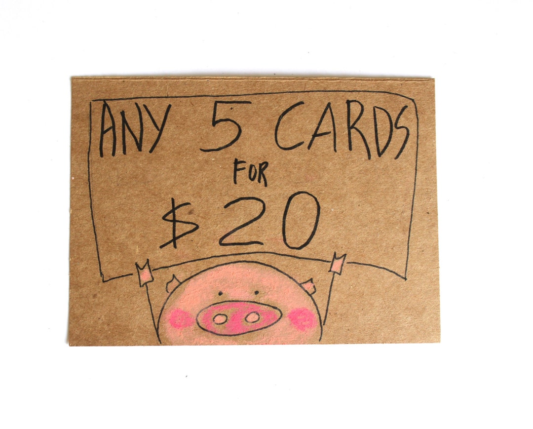 Mix and Match Card Set: Pick Any 5 Cards - Etsy