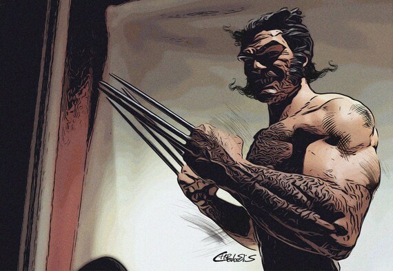 Wolverine : the Man With Claws 8x10 Original Art Print | Etsy