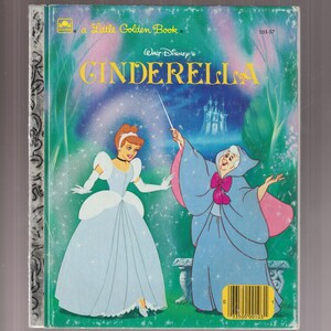 Walt Disney's Cinderella Little Golden Book c 1986 Vintage Hardcover ...