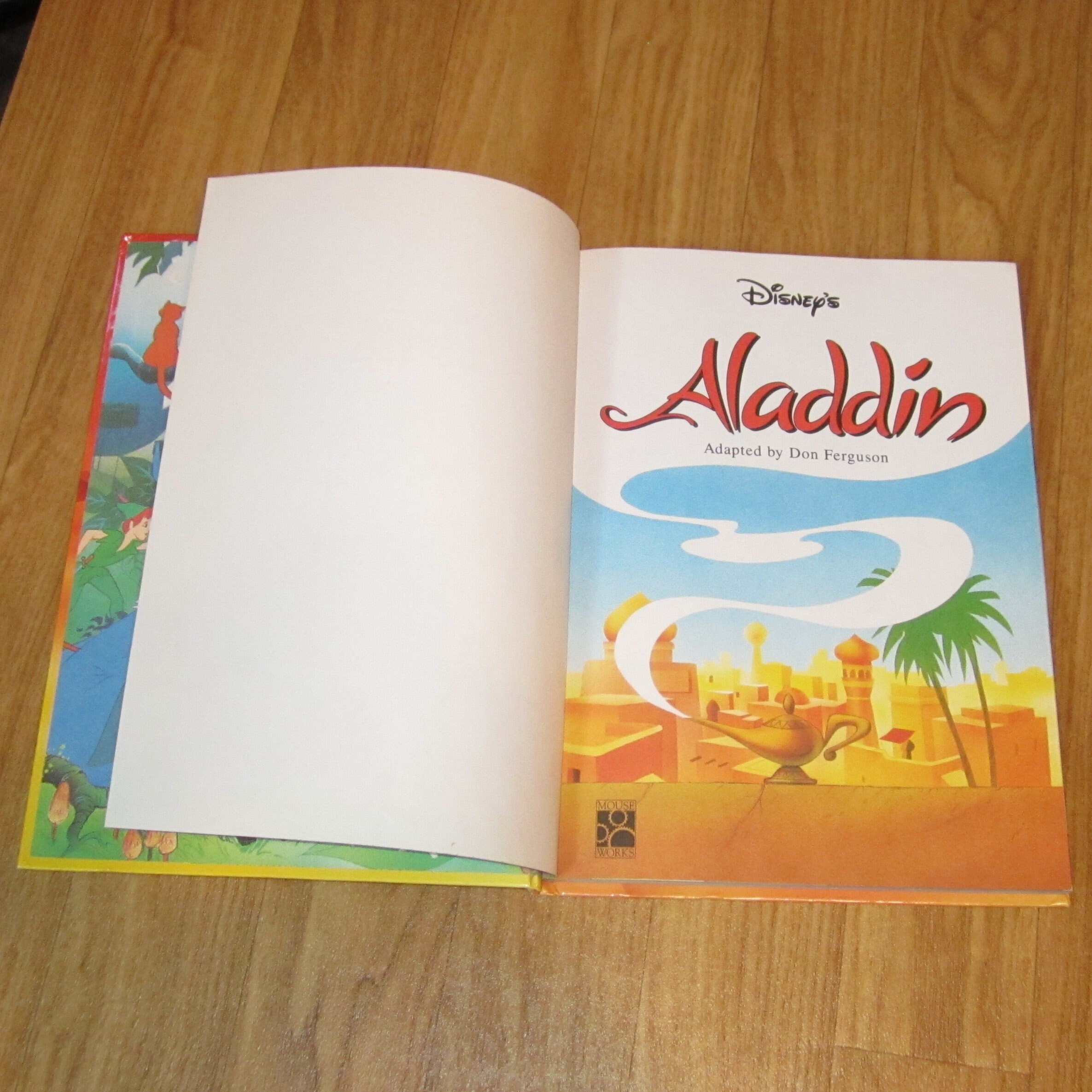 Aladdin Disney Mouseworks HC c 1992 Hardcover Book - Etsy