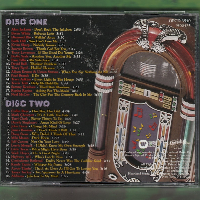 Country Jukebox - 2 CD Set (c) 1998 - Etsy