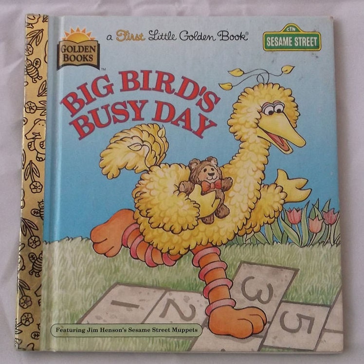 Big Bird's Busy Day a First Little Golden Book c 1996 Vintage Read ...