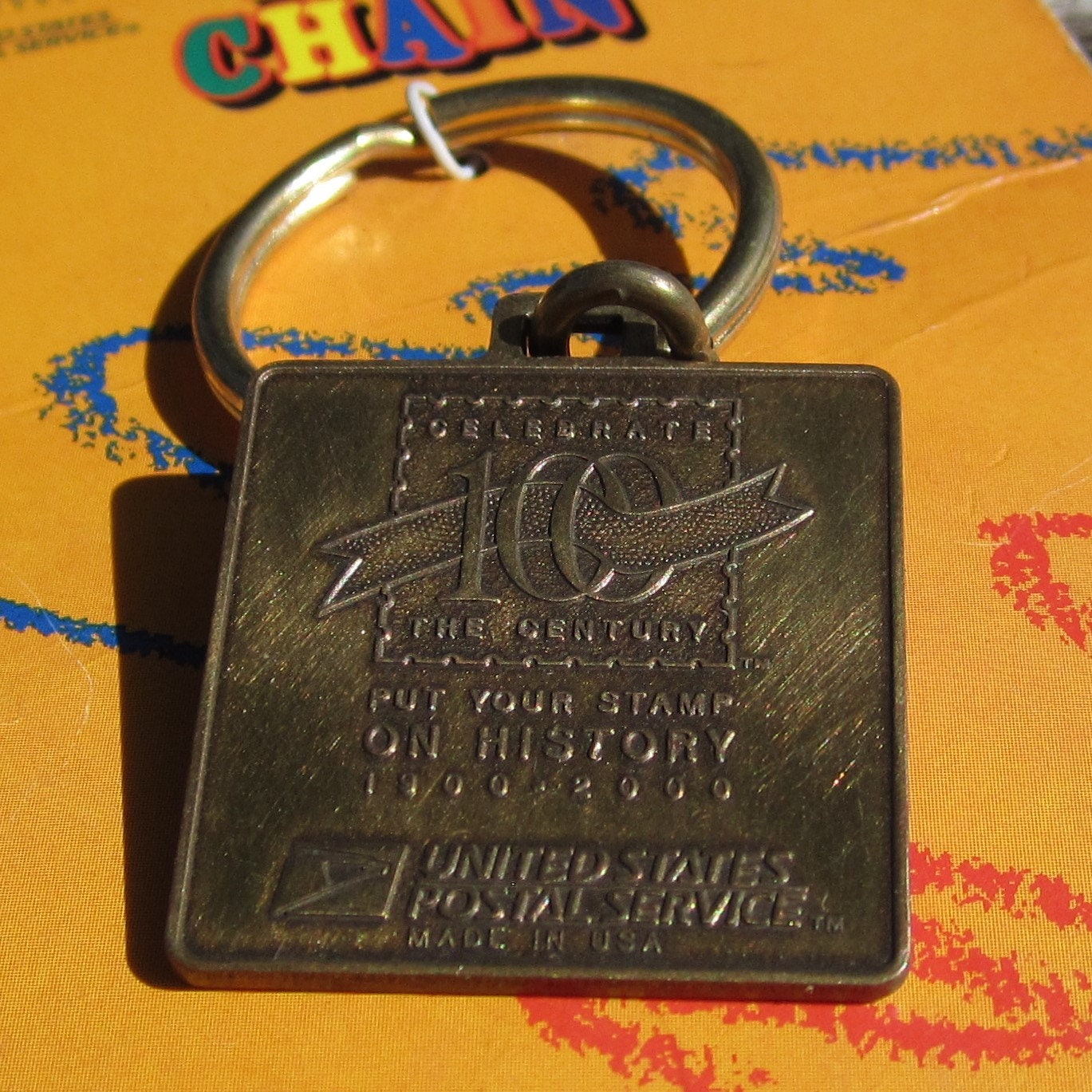 USPS Crayola Crayons Stamp Keychain c 1998 Ensemble Hallmark | Etsy