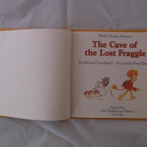 The Cave of the Lost Fraggle FRAGGLE ROCK Book Jim Henson's Muppets ...