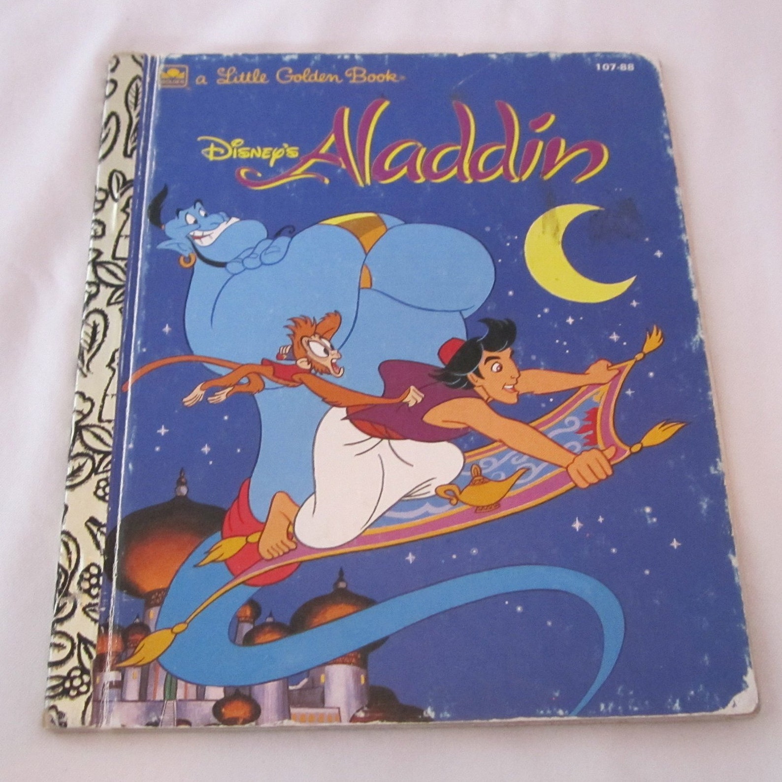 Walt Disney's ALADDIN Little Golden Book c 1992 Vintage Hardcover ...