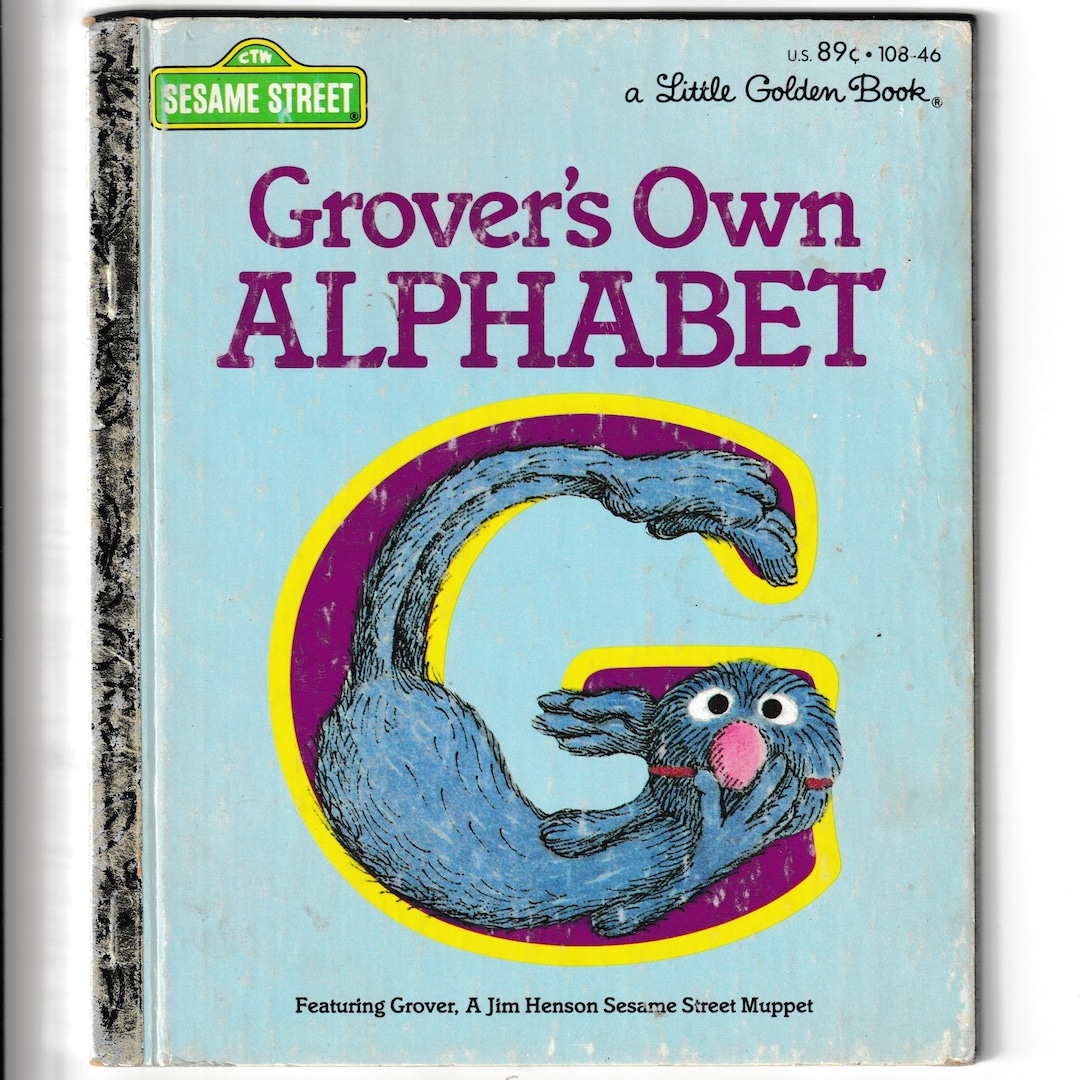 Grover's Own Alphabet CTW Sesame Street Little Golden Book (c) 1978 ...