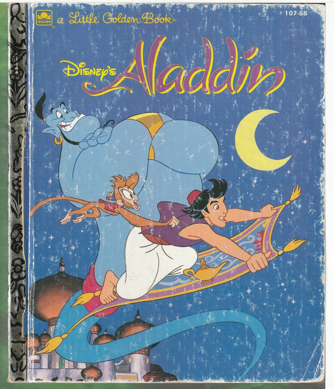 Disney's Aladdin Little Golden Book (c) 1994 LGB #107-88 Vintage ...