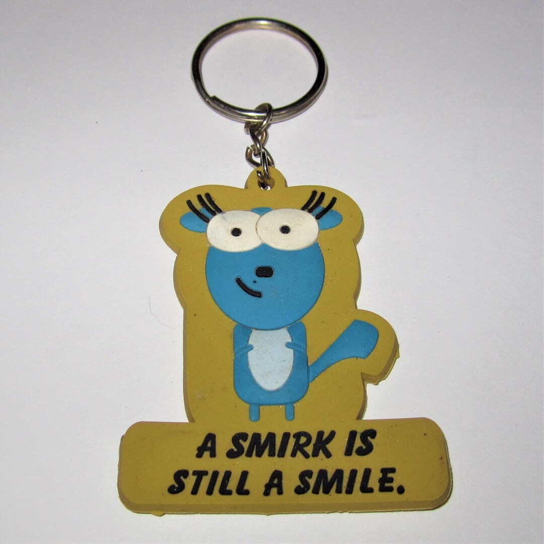 Chester the Squirrel Key Ring a Smirk is Still a Smile. Novelty ...