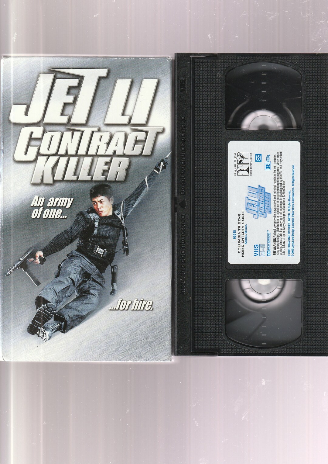 Jet Li Contract Killer VHS "an Army of One... for Hire" 1998 Film Also ...
