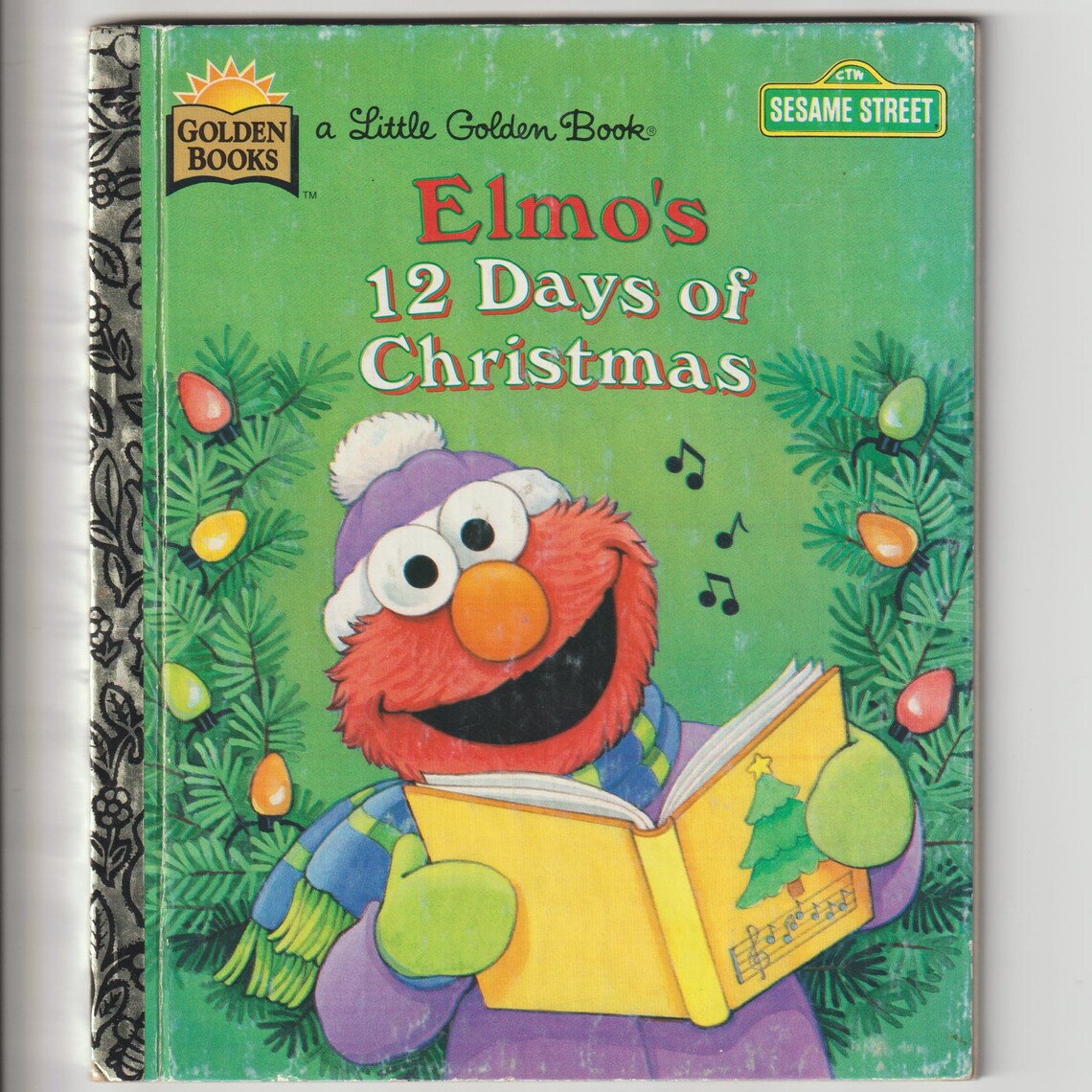 Elmo's 12 Days of Christmas CTW Sesame Street Little Golden Book (c ...
