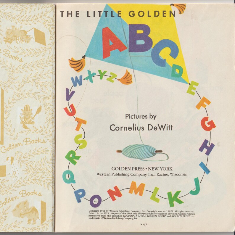 The Little Golden ABC Little Golden Book (c) 1979 LGB - Etsy