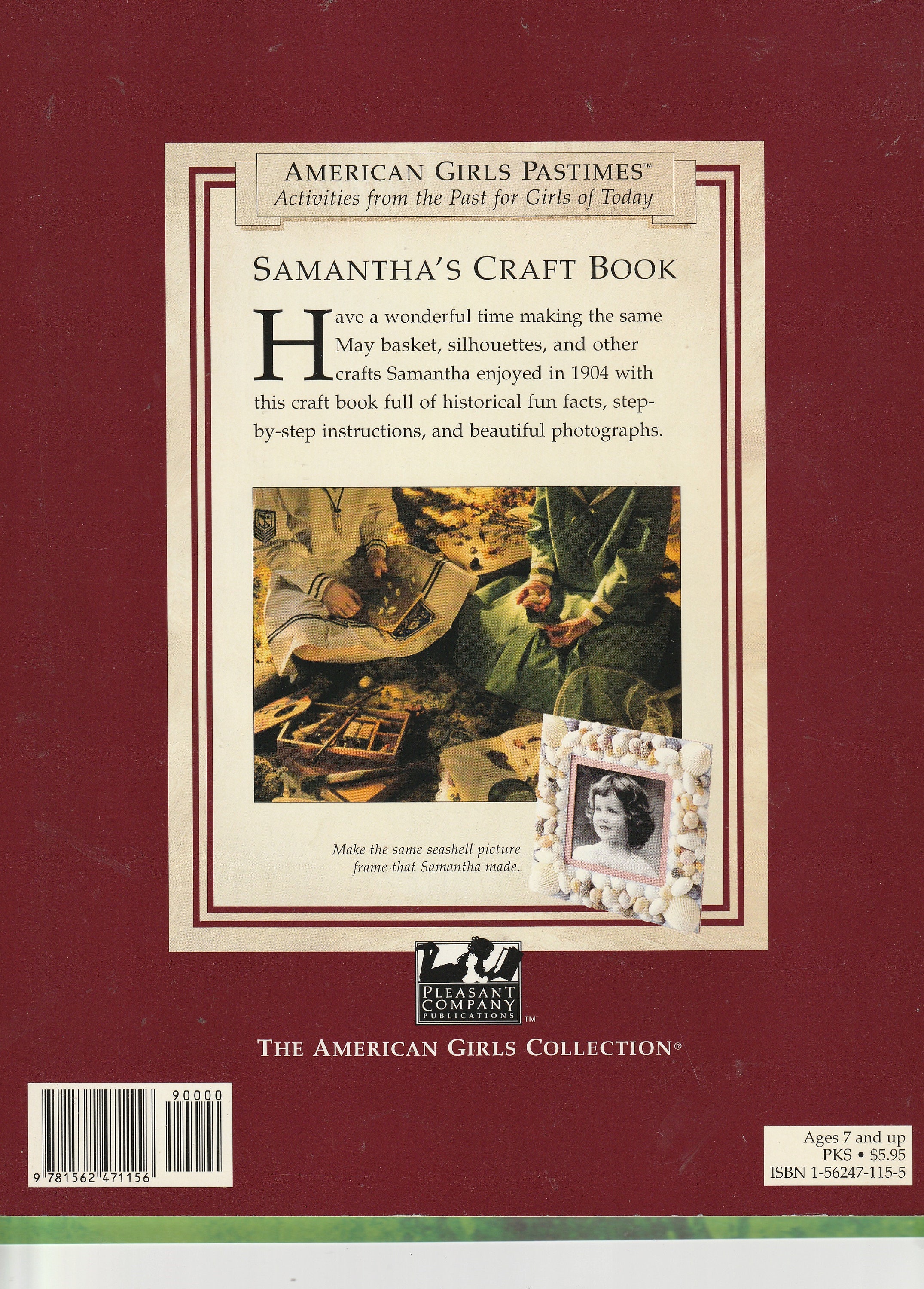 Samantha's Craft Book American Girl Pastimes 1904 Paperback Book (c ...