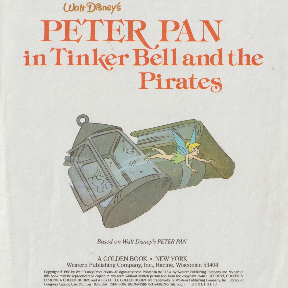 Walt Disney's Peter Pan in Tinker Bell and the Pirates a | Etsy