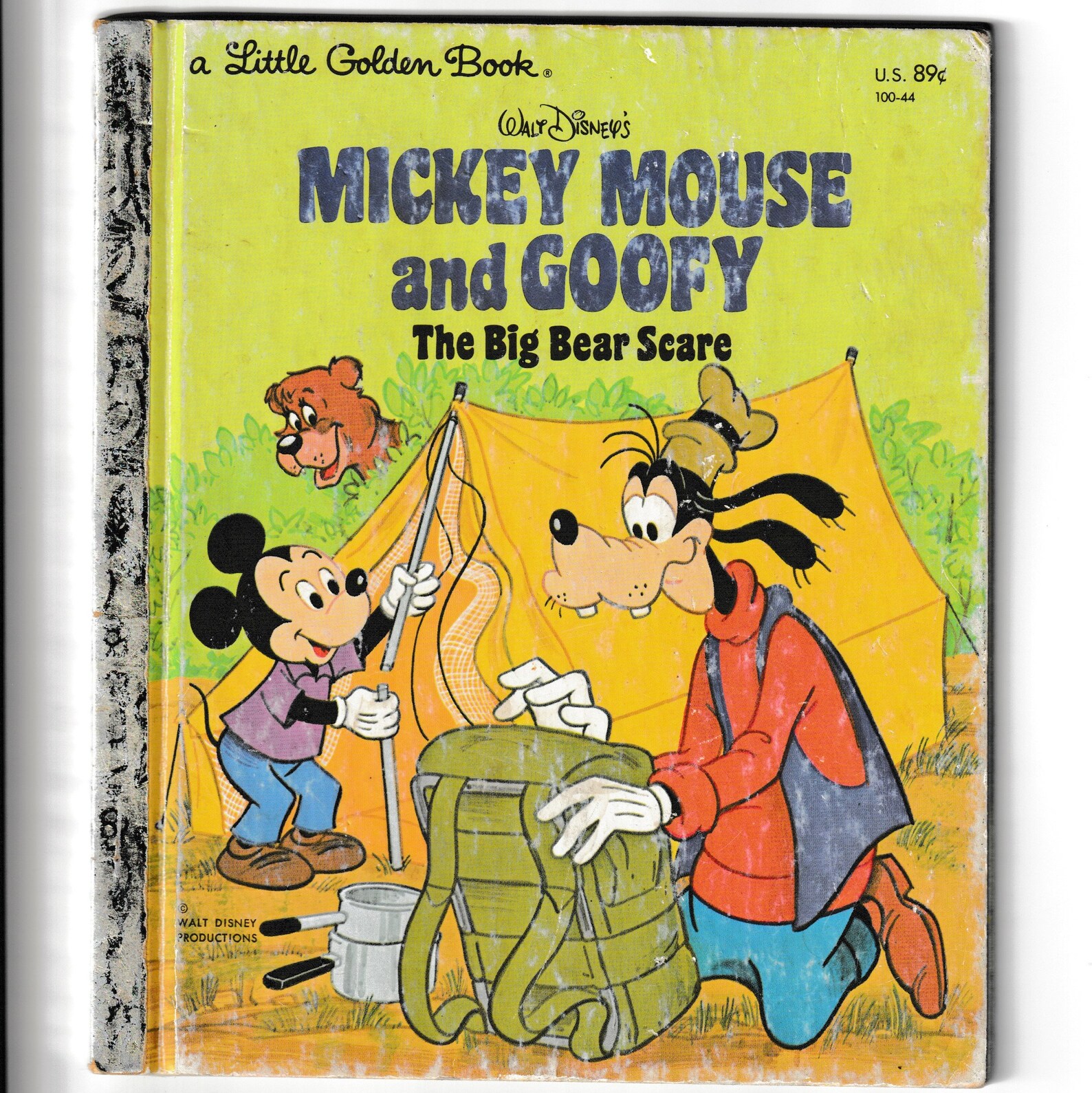 Walt Disney's Mickey Mouse and Goofy the Big Bear Scare Little Golden ...