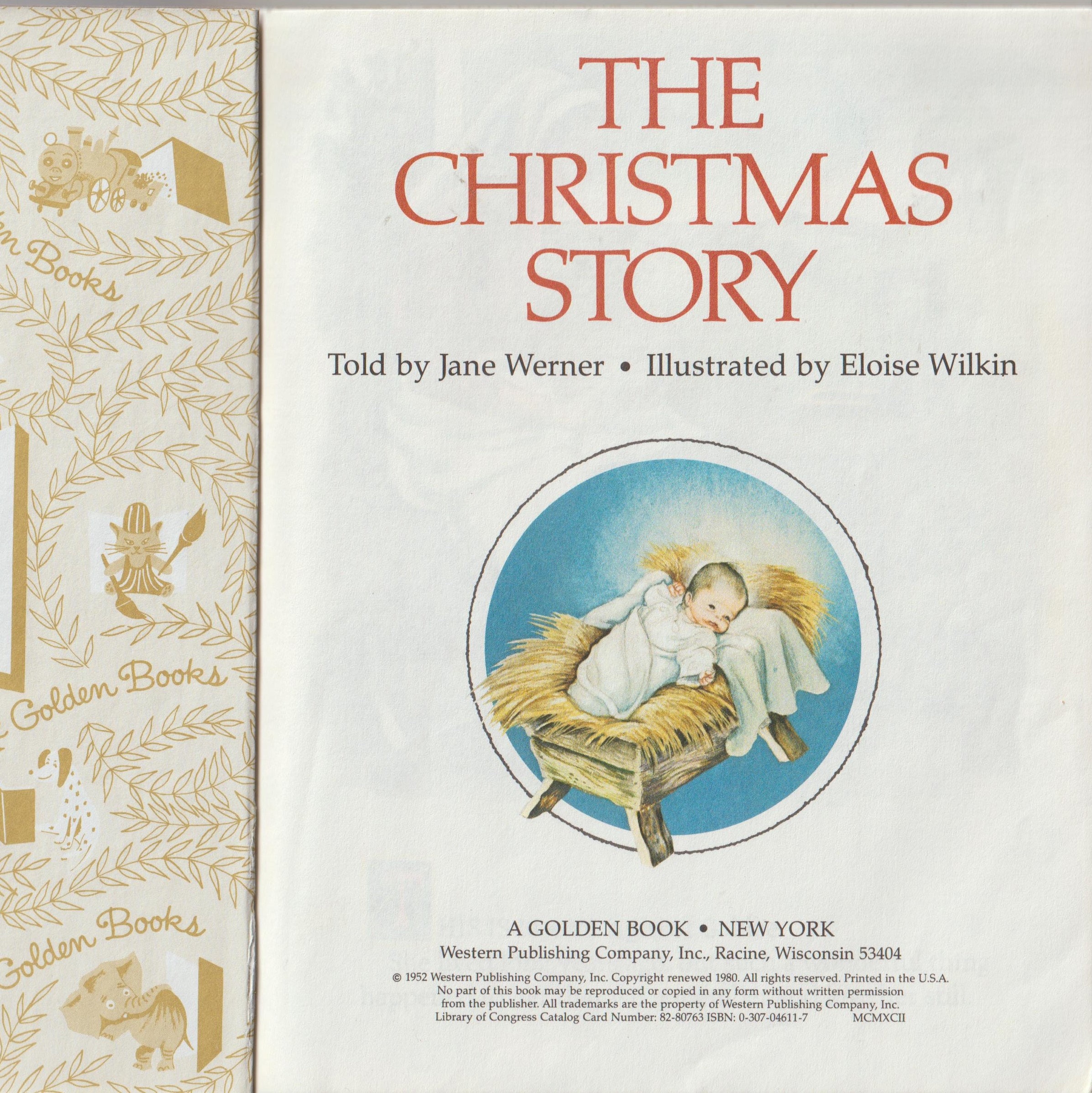 The Christmas Story a Little Golden Book c 1992 Vintage Read Aloud ...