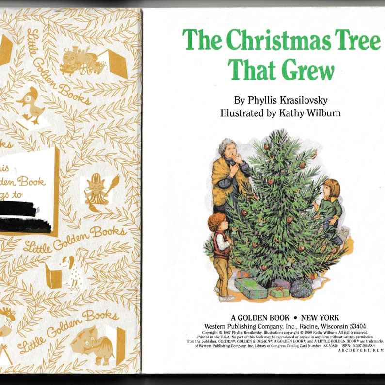 The Christmas Tree That Grew Little Golden Book c 1989 Vintage Read ...