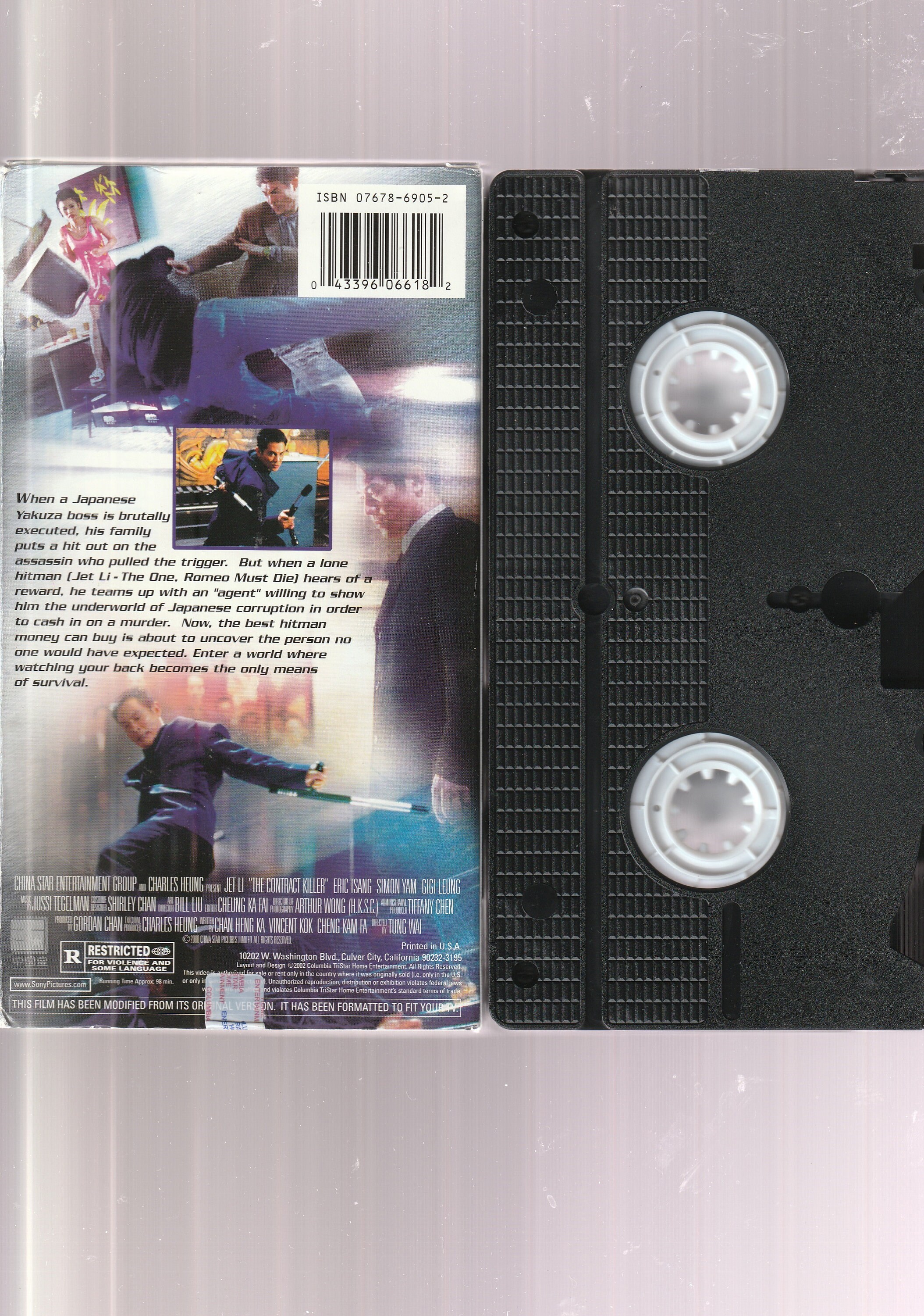 Jet Li Contract Killer VHS an Army of One... for Hire 1998 Film Also ...
