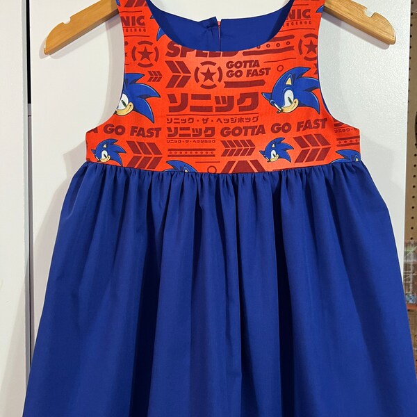 Sonic Dress for Girl - Etsy
