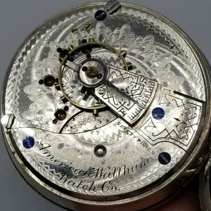 FAPW354 1891 Coin Silver Waltham Pocket Watch, Grade 3, Size 18s, 11 ...