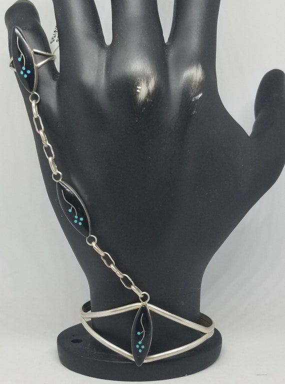 Sterling slave bracelet and - Gem