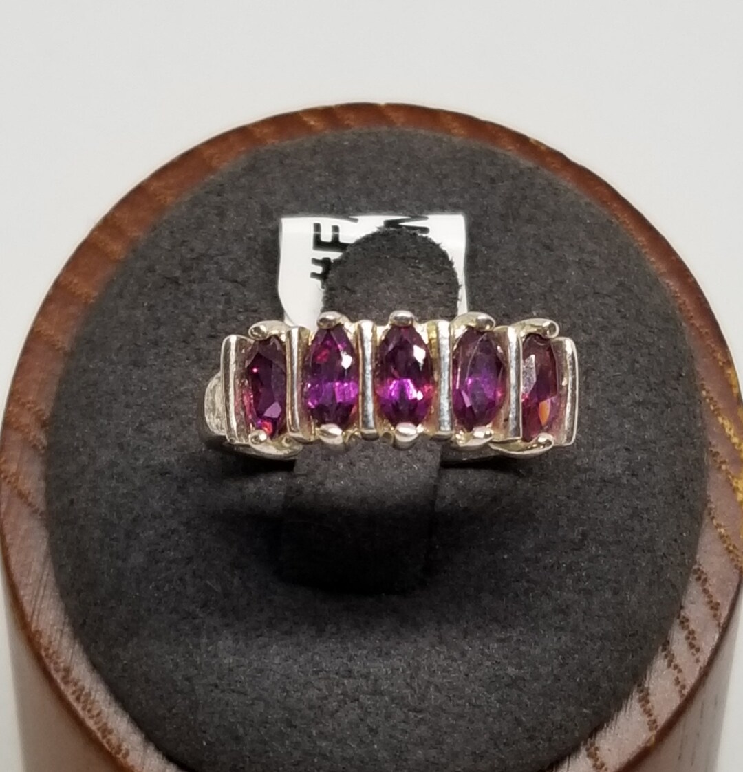 FA5414 Vintage JTC Sterling With Pink Amethyst Ring, Size 8. - Etsy