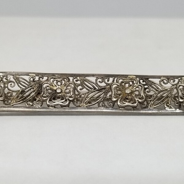 Filigree Bar Pin - Etsy