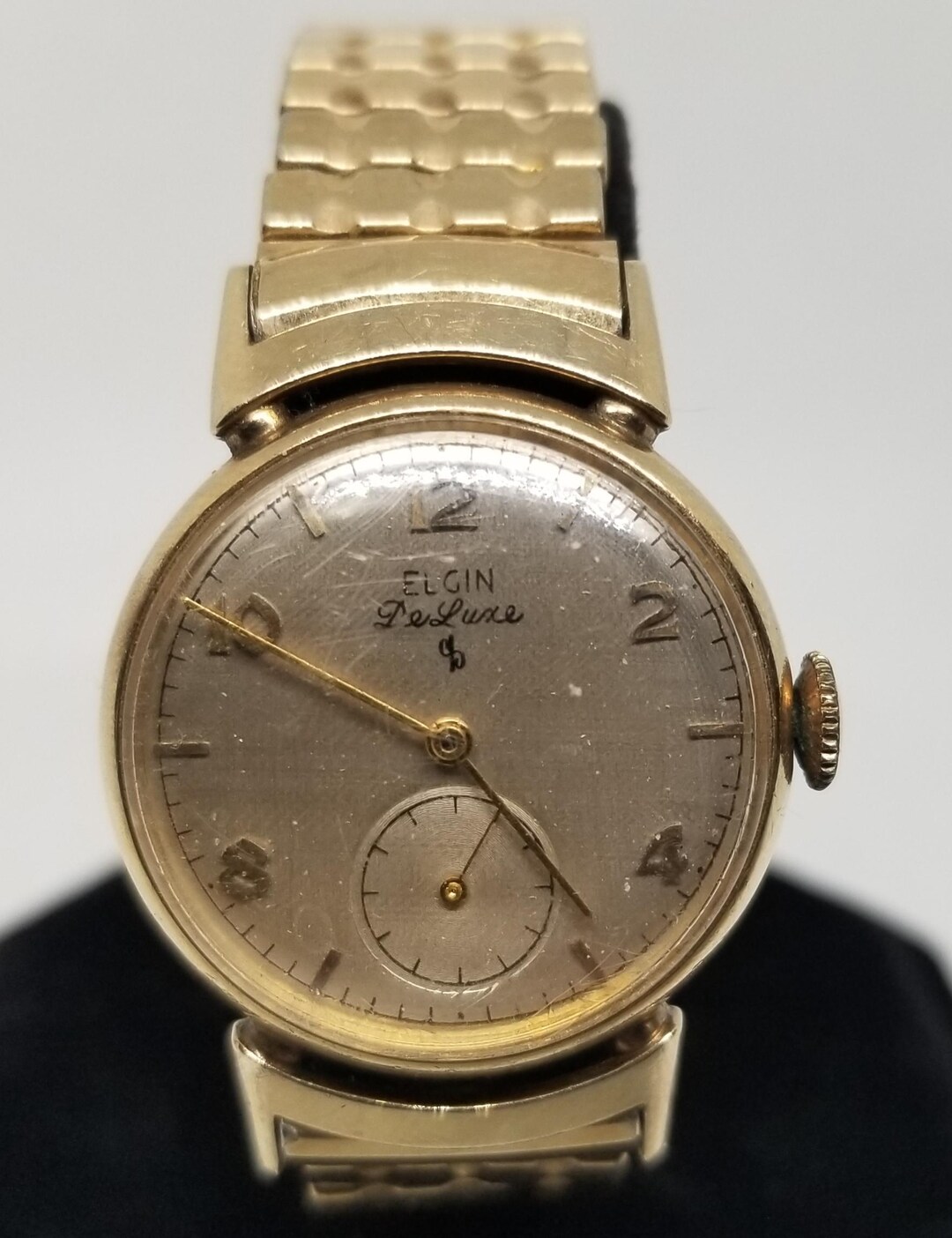 FARW283 1954 Gold Filled Elgin Deluxe Wrist Watch, Grade 554, 15 Jewels ...