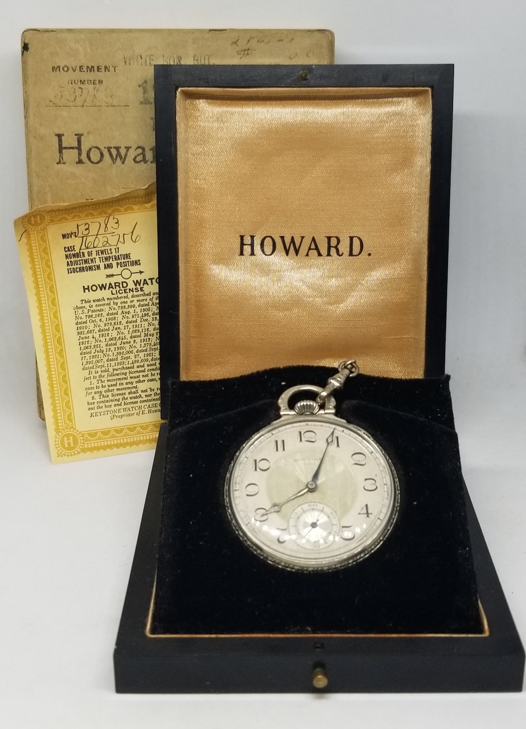 FAPW195 1924 Gold Filled, E. Howard Pocket Watch, Grade Series 12, Size ...