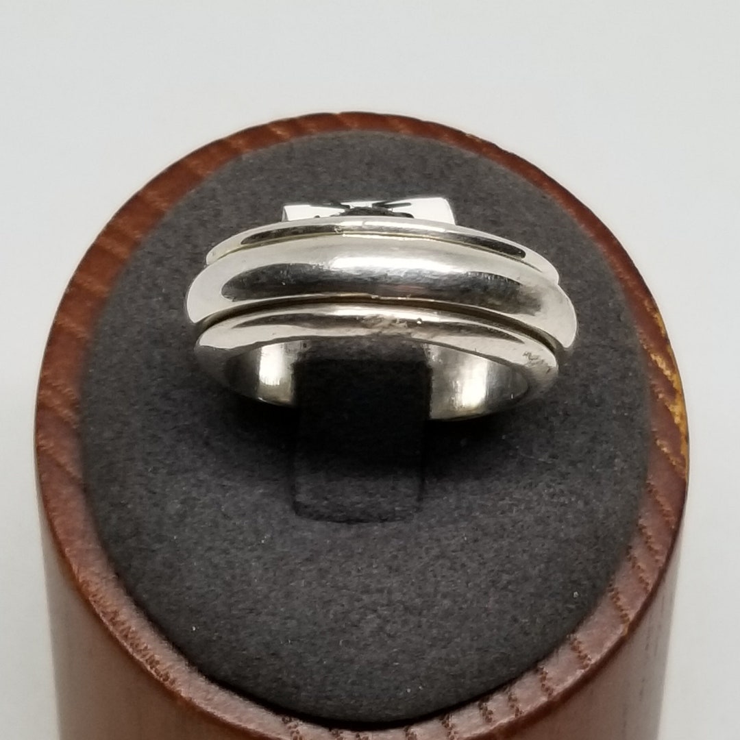 FA5442 Vintage Sterling Twirl Ring, Size 9.75. - Etsy