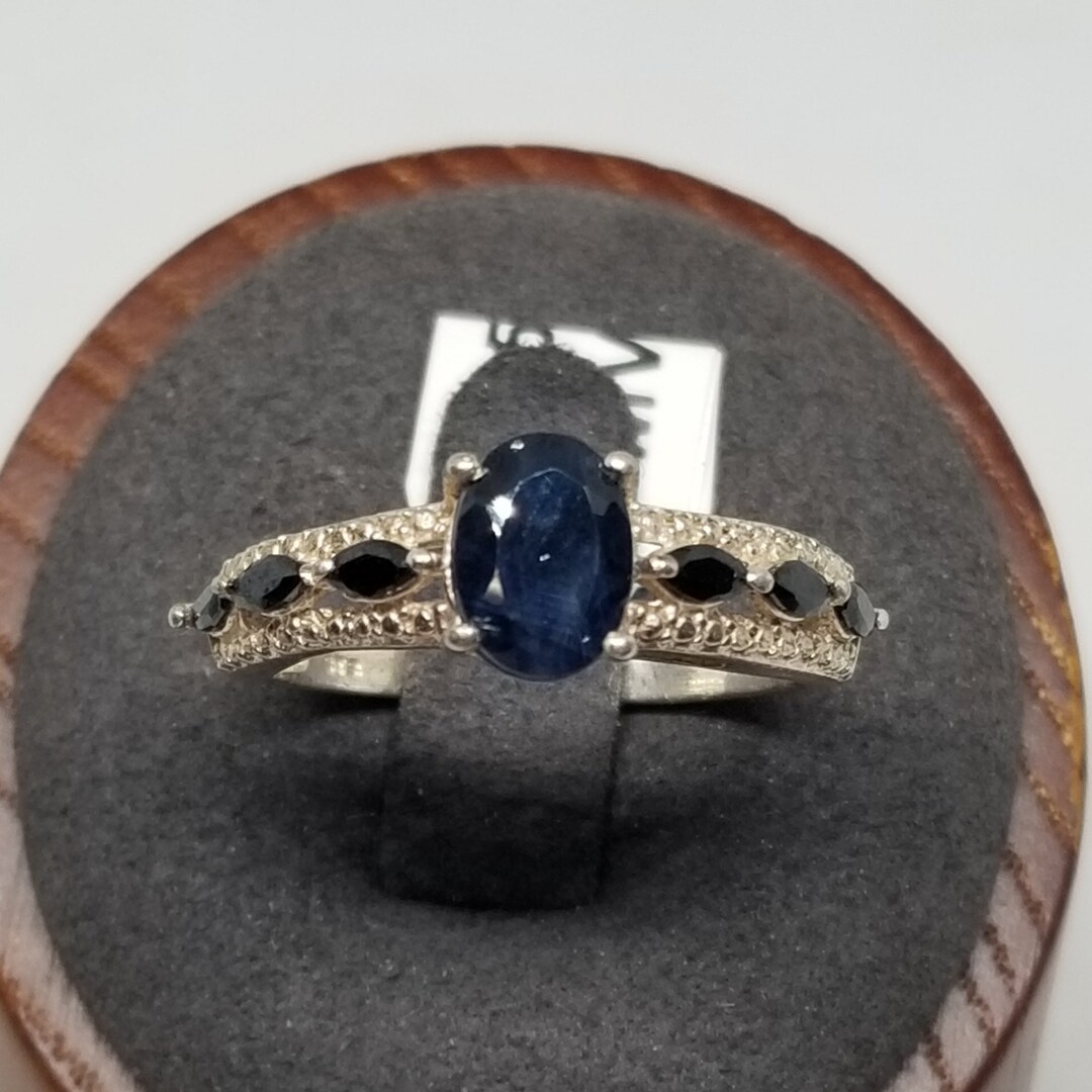 FA5044 Vintage STS Sterling With Sapphires Ring, Size 9. - Etsy