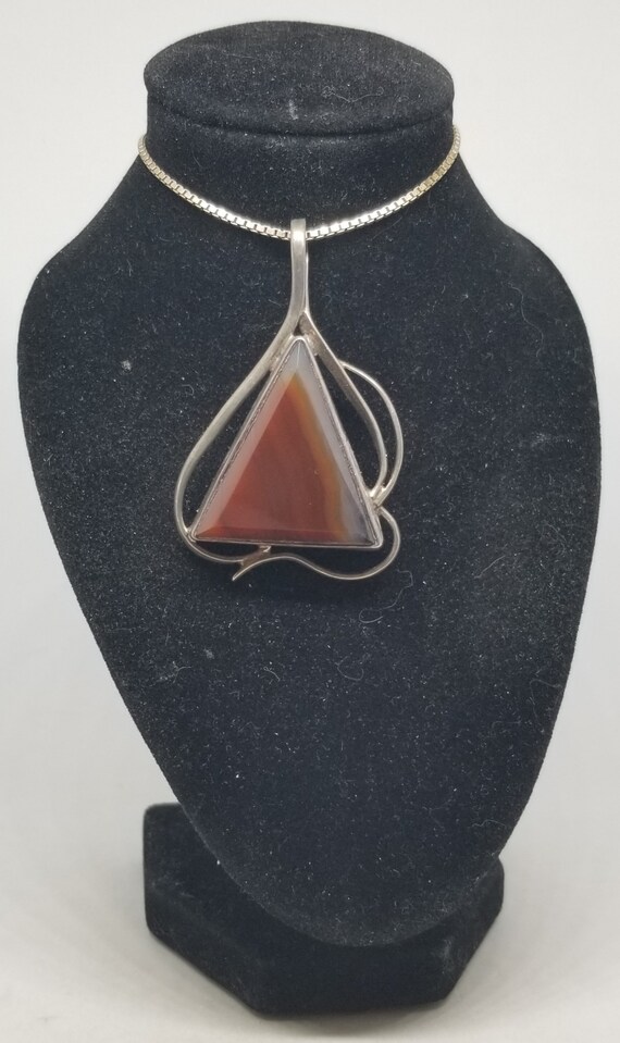 Vintage agate, and sterling - Gem