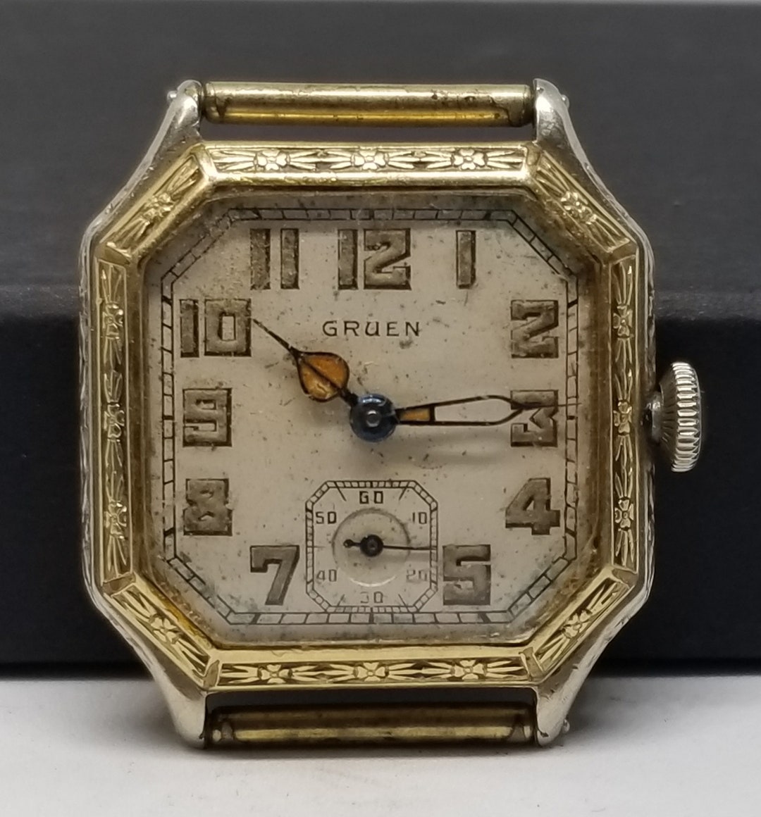 FARW126 1920s Swiss Gold Filled Gruen Guild Wrist Watch, Cal 885, Size ...
