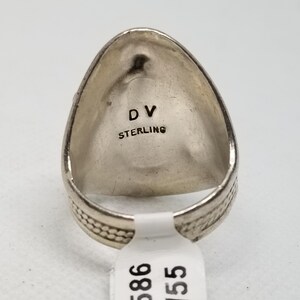 FA5586 Vintage DV Darrell Victor Sterling With Turquoise Ring, Size 10 ...